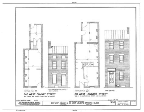 Historic Row House Floor Plans
