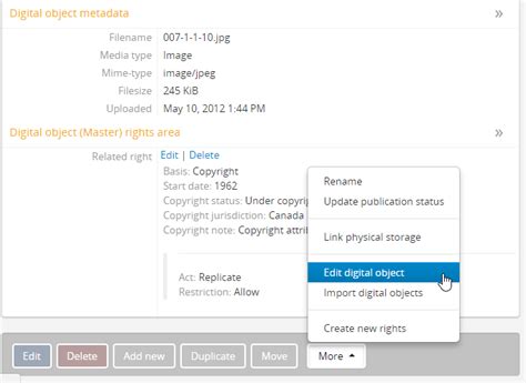 upload and manage digital objects documentation version 2 4 atom