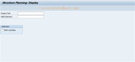 CJ A SAP Tcode Display Structure Planning CJ A SAP Tcode Display Structure Planning