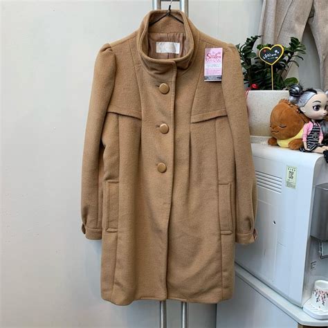 433 Soup 베이지 롱코트 헬로마켓