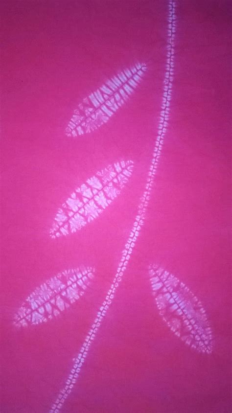 How To Make A Simple Leaf And Stem Design In Shibori