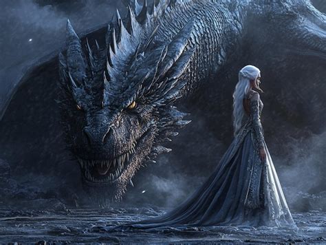 House Of The Dragon Game Of Thrones Scene Premium Ai Generated Image