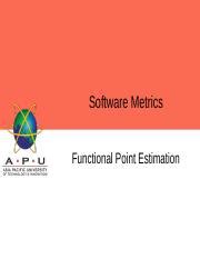 Functional Point Estimation Calculation Ppt Software Metrics Functional Point Estimation