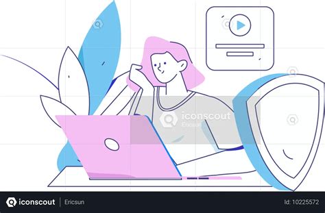 Hacker Works On Hacking Techniques Illustration Free Download Crime