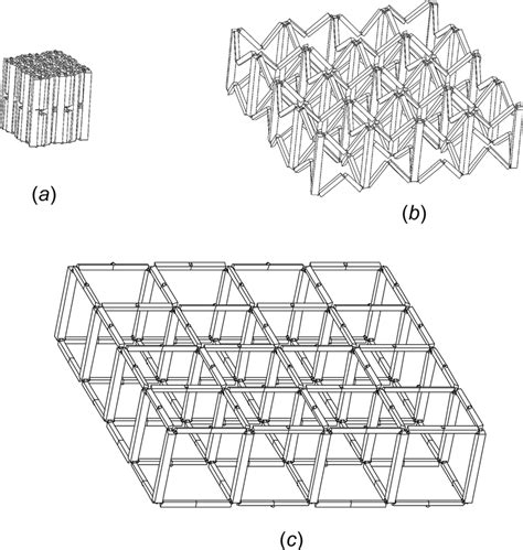 Cad Model Of A Deployable Plane Truss Containing 16 Quadrangular Download Scientific Diagram