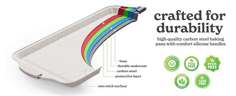 Country Kitchen Nonstick Stackable Bakeware Set Heavy Duty Durable Easy Release