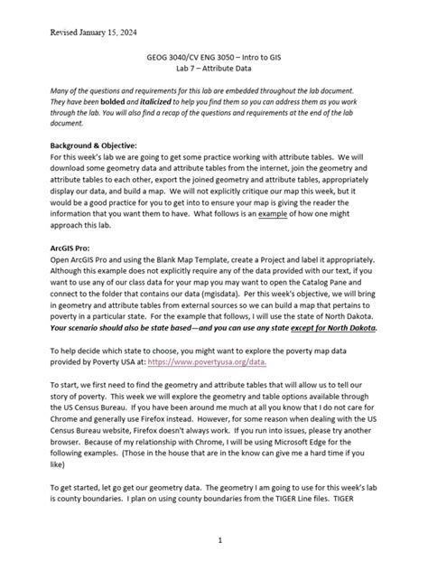 lab 7 gis pdf microsoft excel arc gis