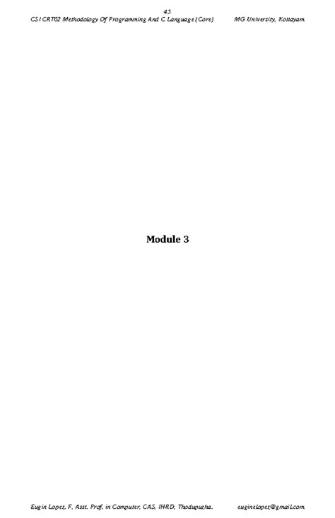 Module 3 Methodology Of Programming Cs1crt02 Methodology Of