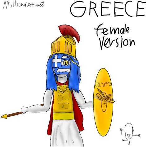 Countryhumans Greece Female Version By Millionairetown68 On Deviantart