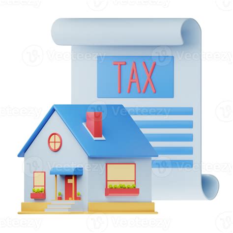 3d Illustration Real Estate Property Tax 42715015 Png