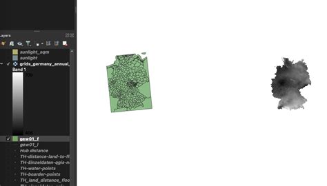 Qgis Raster And Polygon Layer At Different Location Geographic Information Systems Stack