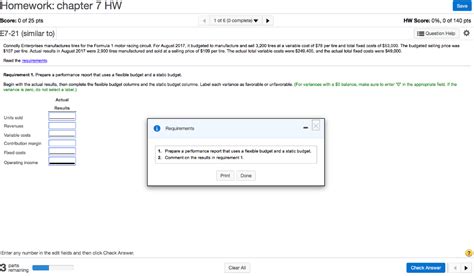 Solved Homework Chapter 7 Hw Score 0 Of 25 Pts E7 21