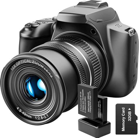 Appareil photo numérique 64 MP et 4K pour photographie et vidéo