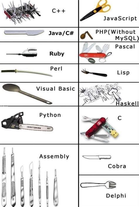 Sean Mangala On Linkedin Programming Languages Are Like These Tools