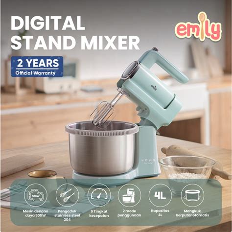 Emily Digital Stand Mixer 4l Multifunction Digital Stand Mixer