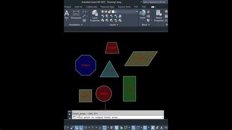 autocad yqarch automatic area calculation mj youtube