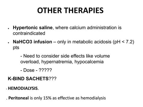Acute Management Of Hyperkalemia Ppt