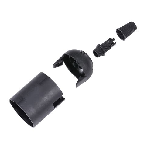 E14 Lamp Light Socket Bulbs Holder Base Black