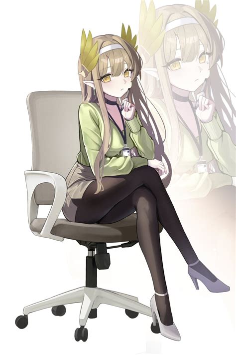 Bimo Bimo Koa Muelsyse Arknights Arknights White Footwear Absurdres Commentary Request