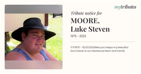 Moore Luke Steven Tributes Brisbane Daily Telegraph