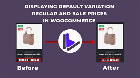 Displaying Default Variation Regular And Sale Prices In Woocommerce