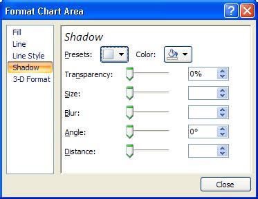 Microsoft Excel Tutorials The Format Chart Panel
