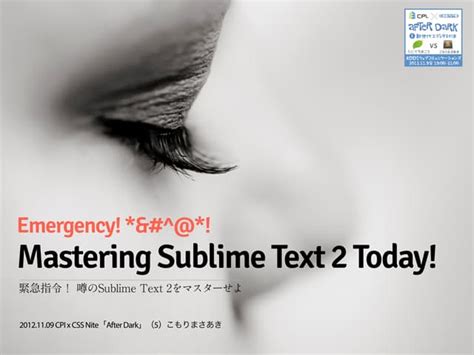 Mastering Sublime Text 2 Ppt