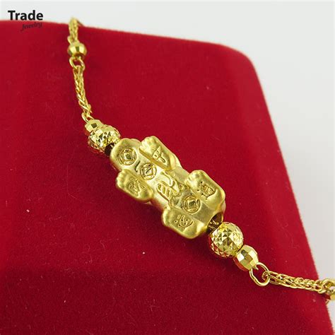 BR-1181 สร้อยข้อมือปี่เซี่ยะ 99.99 (24K) ทั้งเส้น น้ำหนัก 5.23 g. ความ ...