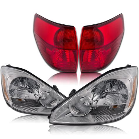 Headlight And Tail Light Set Halogen Left Driver Right Passenger Pair
