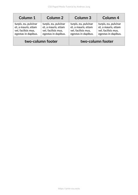 Print Cssrocks Printcss Css Paged Media Tutorial And Information
