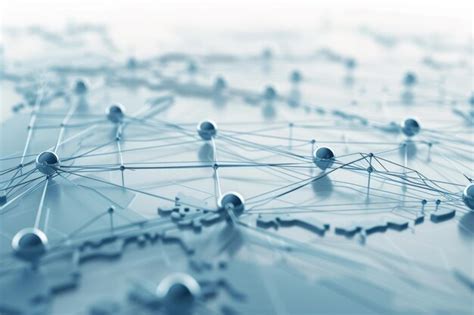 Premium Photo Abstract Interconnected Nodes And Flowing Lines Depicting Internet Of Things IoT