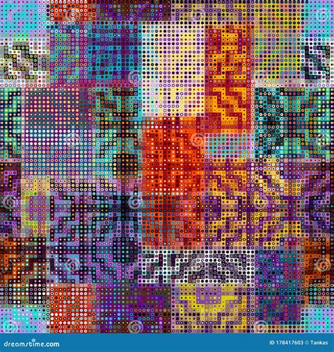 Geometric Abstract Pattern In Low Poly Style Stock Vector Illustration Of Transfluent Light