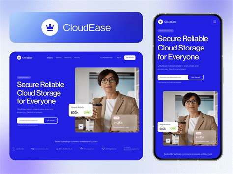 Cloud Computing Landing Page Behance