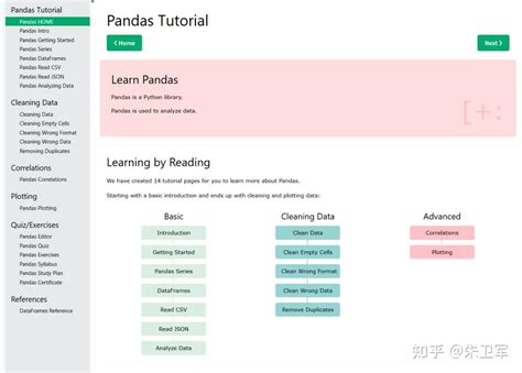 Pandas学习资源汇总收藏 知乎