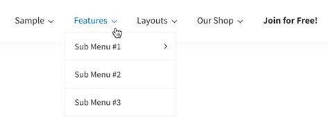 sub menu indicators in genesis sridhar katakam