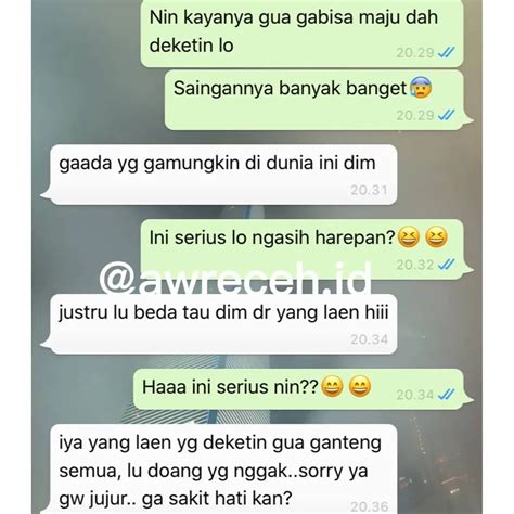Chat Balasan Ditolak Oleh Cewek Ini Bikin Nyesek Sekaligus Kocak Hot Liputan Com
