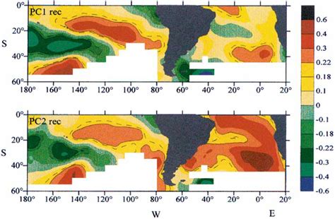 Spatial Correlation Patterns Estimated During The Interval 18571989 Download Scientific