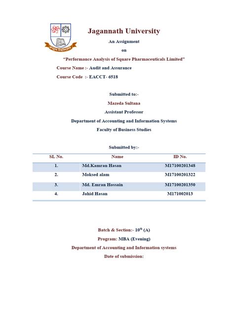 Auditing Assignment Pdf Audit Internal Control