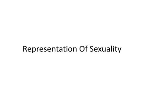 Sexual Representation PPTX
