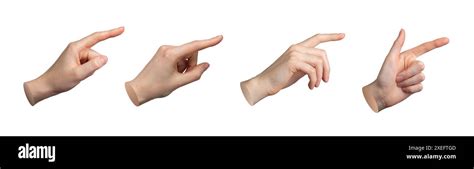 Finger Pointing Pointer Sign Gesture With Index Indicating Hand