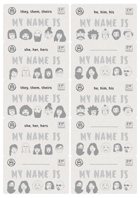 Gender Sensitive Name Tags Service Civil International