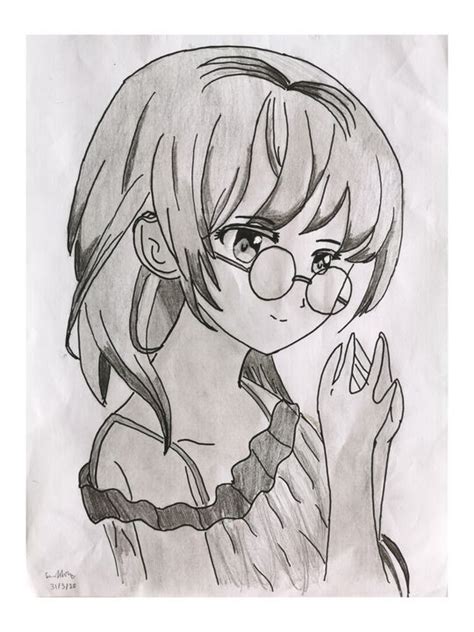 How To Draw Anime Girl With Glasses