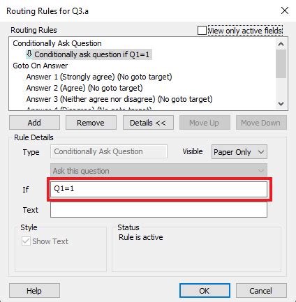 Using Routing In Grid Questions SnapSurveys