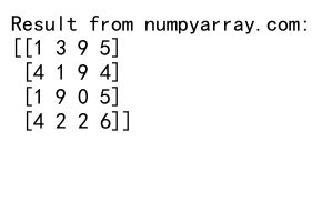 NumPy中where和index的高效应用与实践 极客笔记