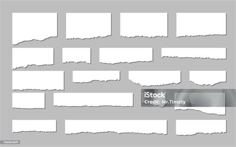 찢어진 용지 어두운 배경에 찢어진 종이와 종이 조각 세트 벡터 그림입니다 신문에 대한 스톡 벡터 아트 및 기타 이미지 신문 찢겨진 종이 Istock