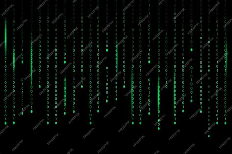 Premium Vector Background Matrix Binary Code Background Vector Illustration