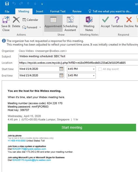 Quick Start Guide To Webex Meeting And Webinar Sidc