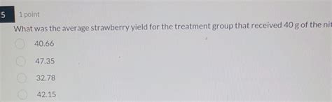 What Was The Average Strawberry Yield For The