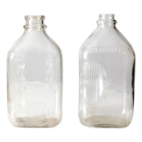 Vintage Glass Milk Jugs Pair Chairish