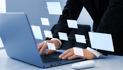 차트 체계 기업의 계층 구조 관리 업무 프로세스 및 워크플로우 자동화의 디지털 기술과 순서도 및 처리 관리 고름에 대한 스톡